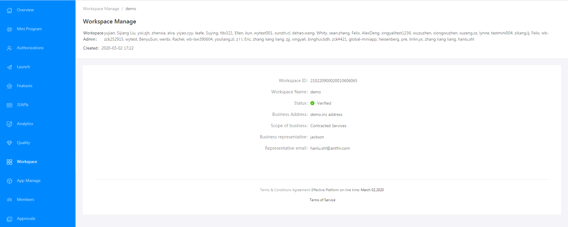 Workflow Procedures | Using Mini Program Platform | Documentation