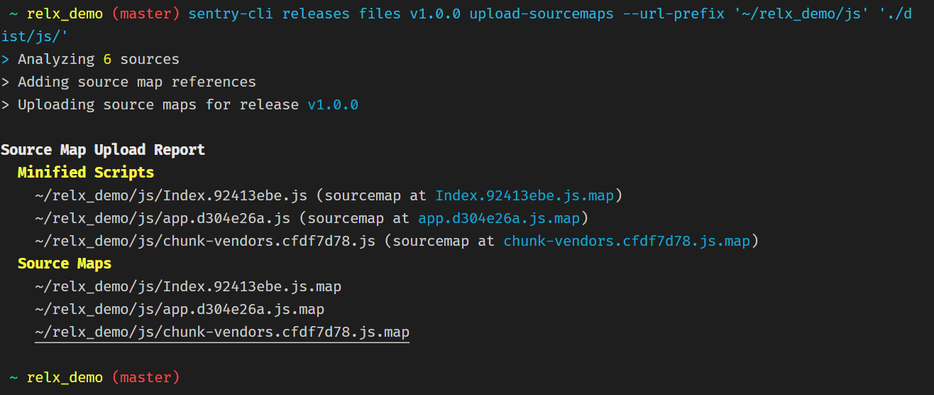 sentry - sourceMap | 飞翔的蜗