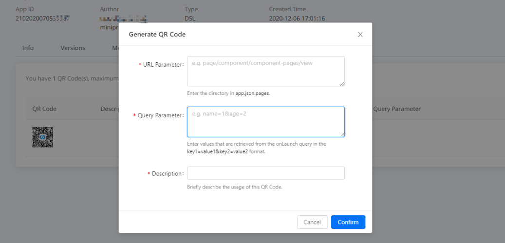 Generate QR codes | Platform User's Guide | Documentation