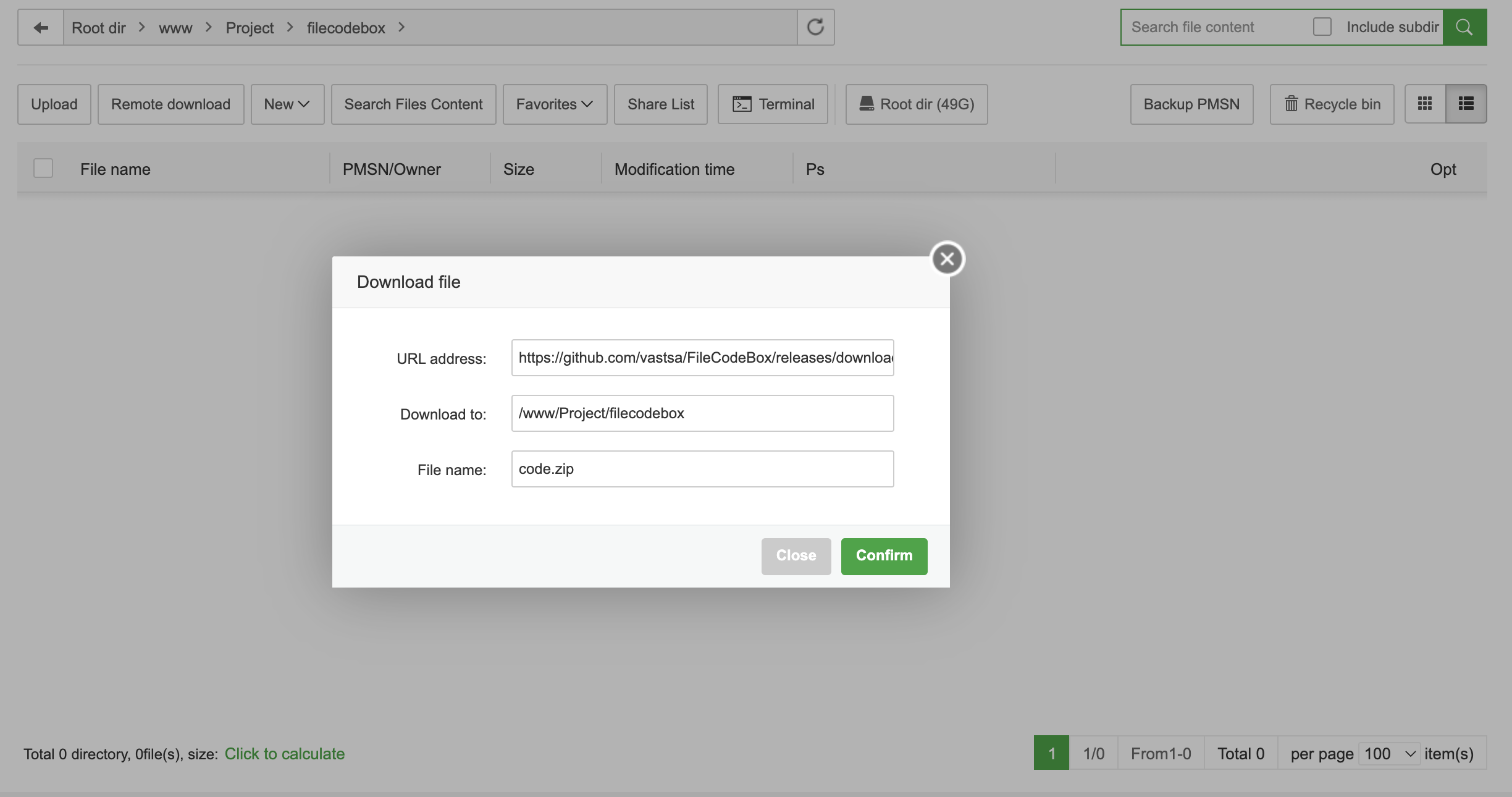 部署教程 · vastsa/FileCodeBox Wiki · GitHub