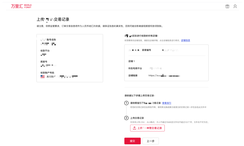 TEMU交易记录上传指南 | 跨境电商账号使用指南 | 万里汇（WorldFirst）
