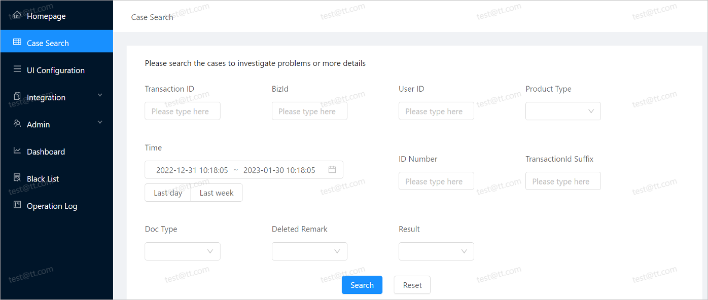 Case Search | User Guide
