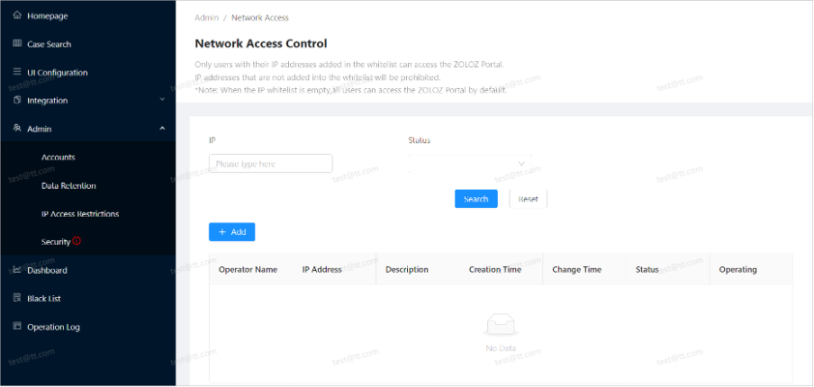 IP Access Control Management | User Guide