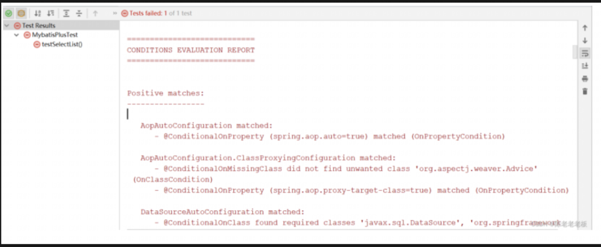 出现error Creating Bean With Name与conditions Evaluation Report 支付宝开发者社区