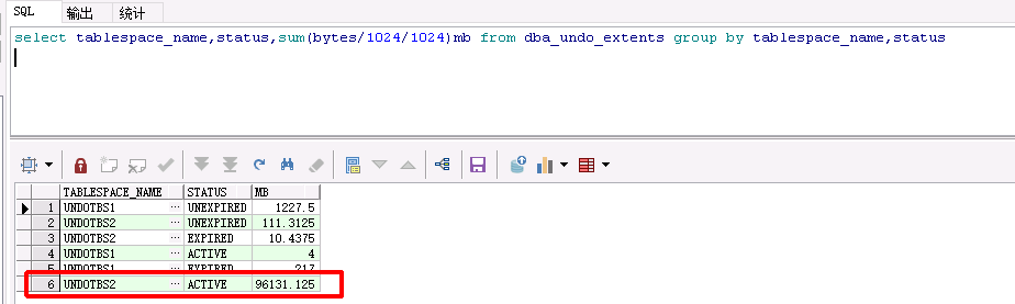 Oracle 19c UNDO 使用率高 ACTIVE 占比高 - 墨天轮