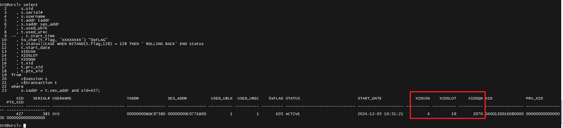 Oracle通过dump块定位行锁的数据行 - 墨天轮
